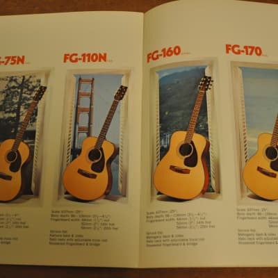 Yamaha Classic and Folk Guitars catalog, pamphlet, brochure. | Reverb