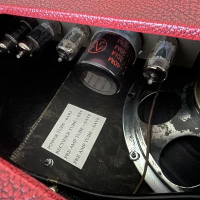 Vintage 1960’s Teisco Echo Box Tube Amplifier Reverb Unit Red | Reverb