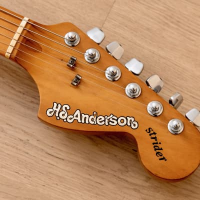 1975 H.S. Anderson HS-2 Strider Vintage S-Style Guitar, 100% | Reverb