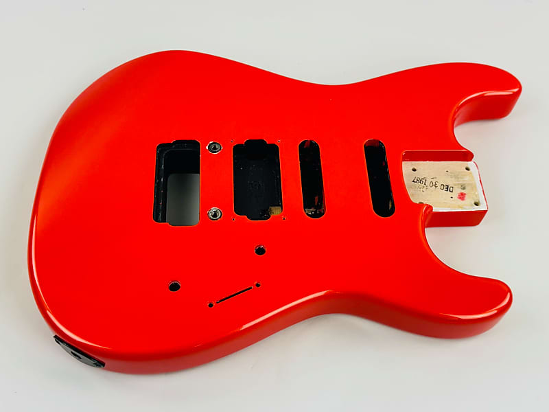 Charvel IMC Model 3 Body, MIJ, 1987 - Tangerine Metallic | Reverb