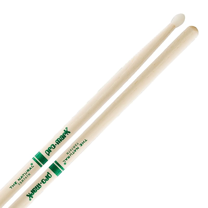 Promark Hickory 747 "Natural" Nylon Drumsticks | Reverb