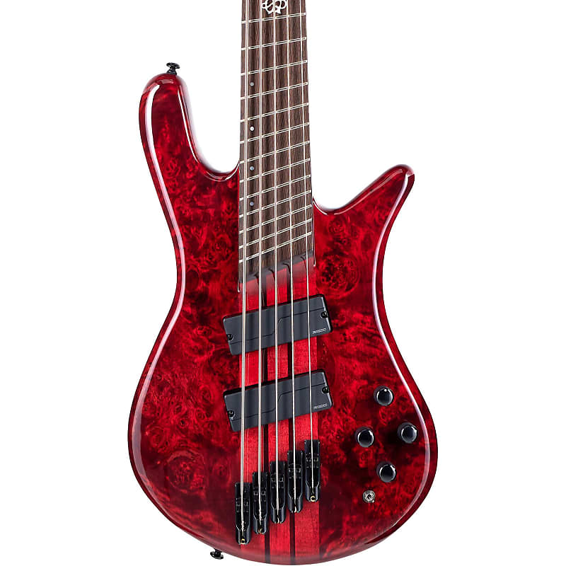 Spector NS Dimension 5 Electric Bass in Inferno Red Gloss | Reverb