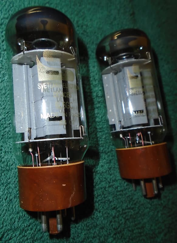 Svetlana 6L6GC Vacuum Tubes Matched Pair Used | Reverb