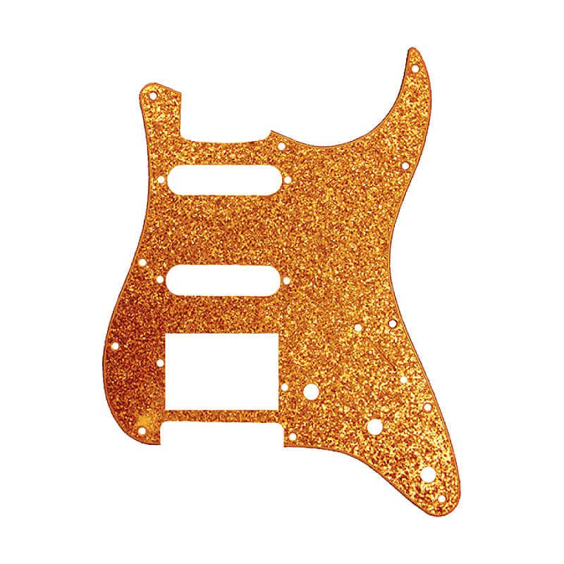Strat Pickguard Gold Sparkle (H-S-S) | Reverb Australia
