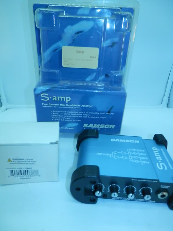 Samson S-Amp Headphone Amplifier with power supply | Reverb