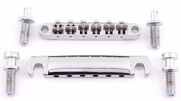 Fender Adjusto-Matic with Anchored Tailpiece Bridge Chrome | Reverb