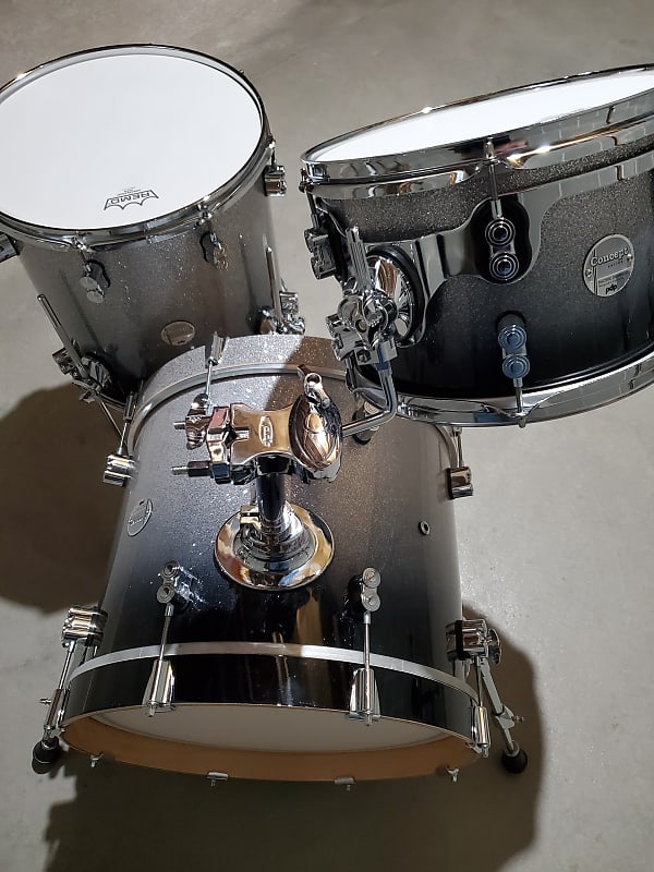 PDP Bop kit 2022 - Silver to black lacquer fade | Reverb