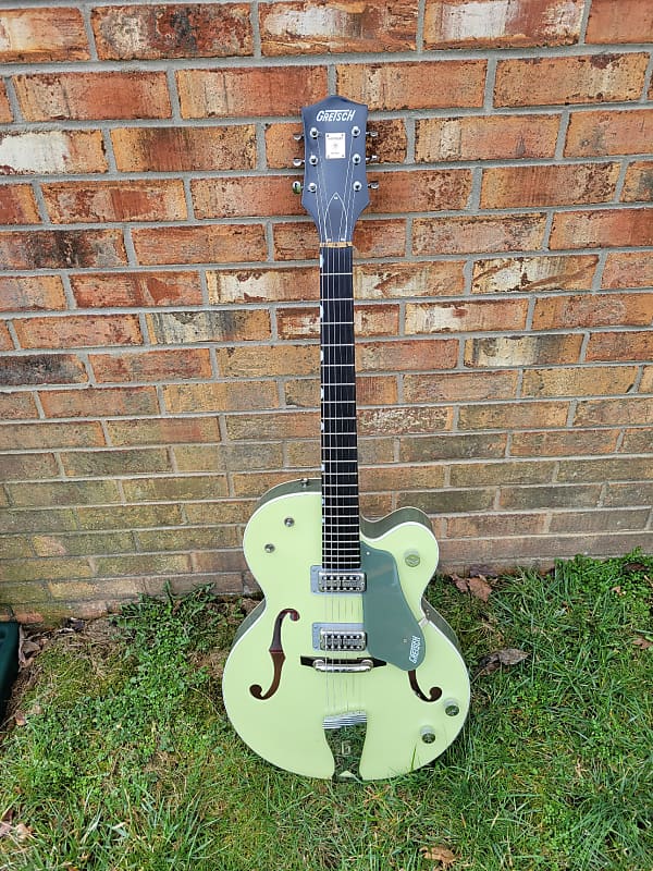 2009 Gretsch Model G6118 Anniversary 2 Tone Smoke Green Great | Reverb