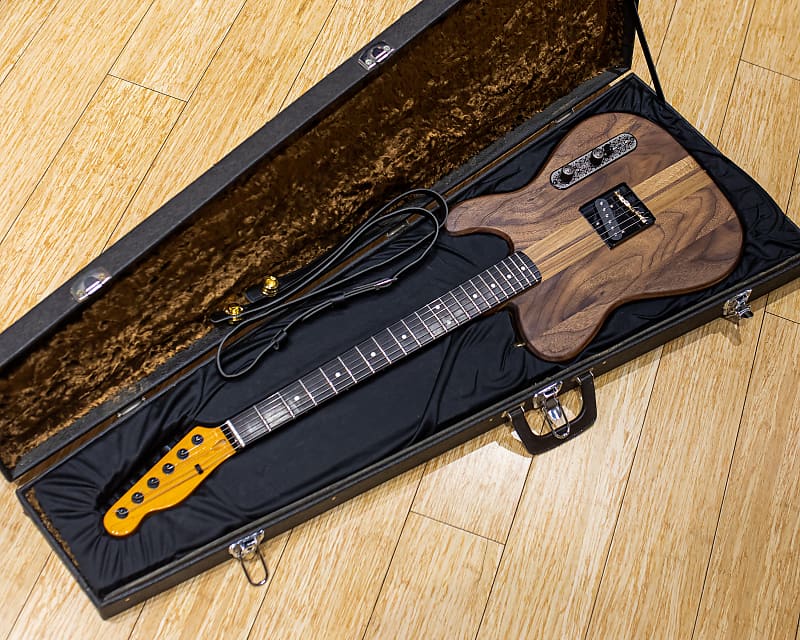 Hand Made Custom Telecaster Esquire 2021 Natural Walnut/Ash | Reverb