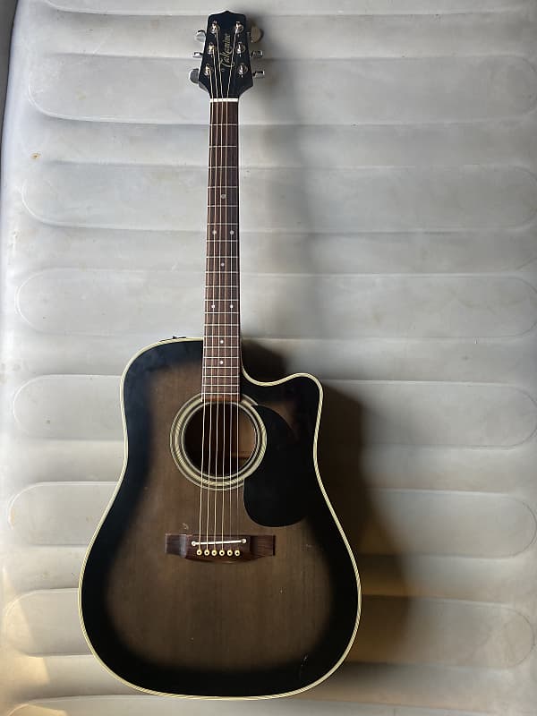 Takamine EF-361EC 1989 - Trans black | Reverb Australia