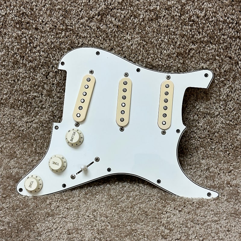 Strat Style SSS Loaded Pickguard | Reverb