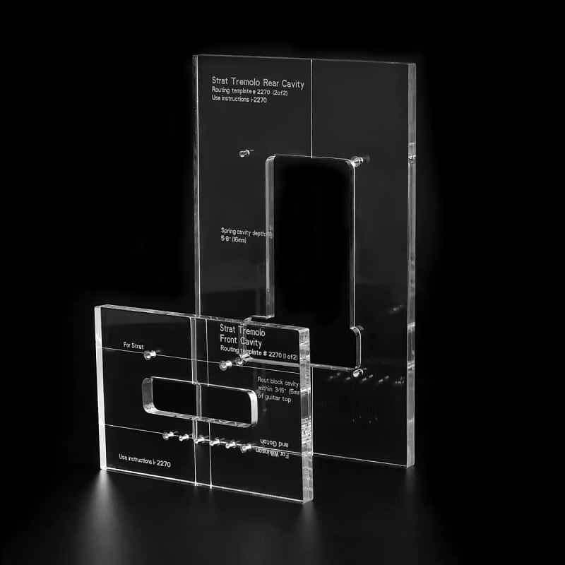 CNC Tremolo Bridge Routing Template For Traditional Strat | Reverb