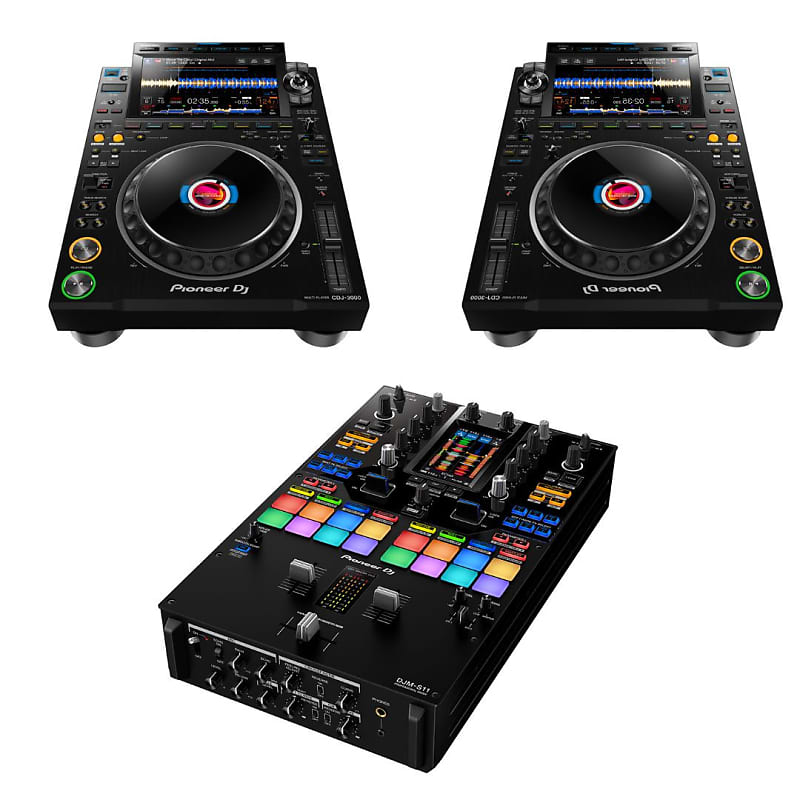 2x Pioneer CDJ-3000 RekordBox DJ Multi Players + DJM-S11 | Reverb
