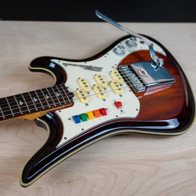 Teisco Spectrum 5 Reissue 1997 Sunburst Made in japan MIJ w/ | Reverb