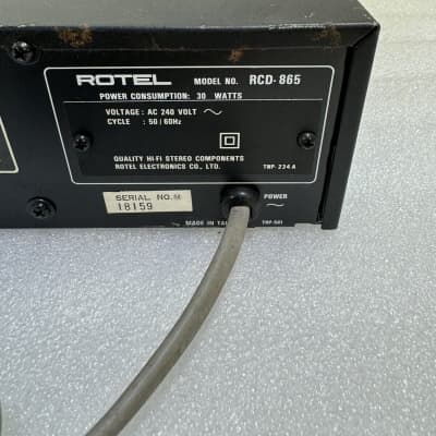 Rotel RCD-865 COMPACT DISC PLAYER BIT STREAM DUAL D/A | Reverb UK