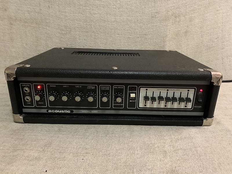 Acoustic Control Corporation B320 Bass Amp Head USA | Reverb