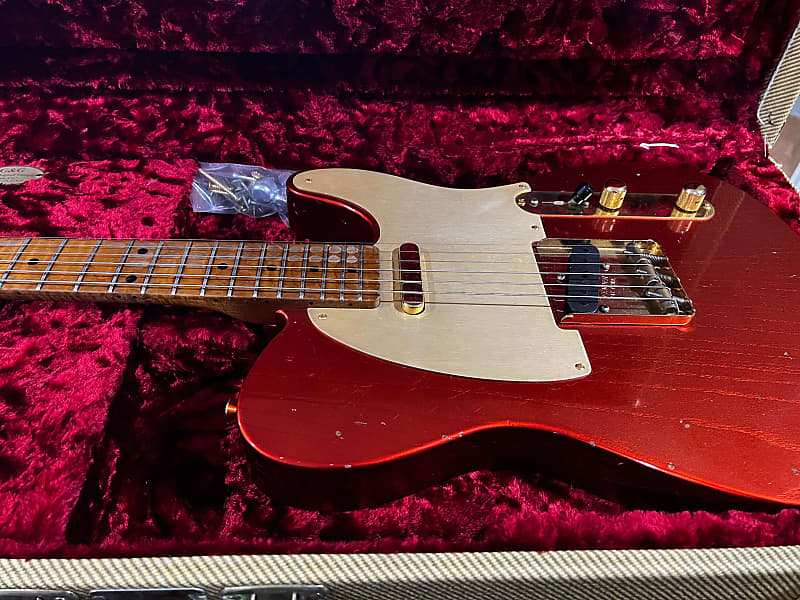 2017 Fender Custom Shop Red Hot Telecaster-Flamed 11" radius | Reverb