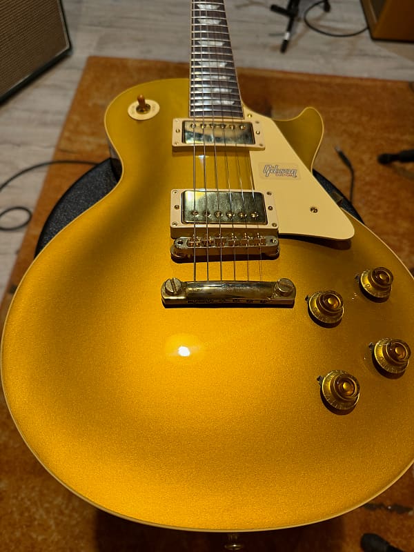 Gibson Les Paul R7 Custom shop Goldtop All Gold 2017 - All | Reverb