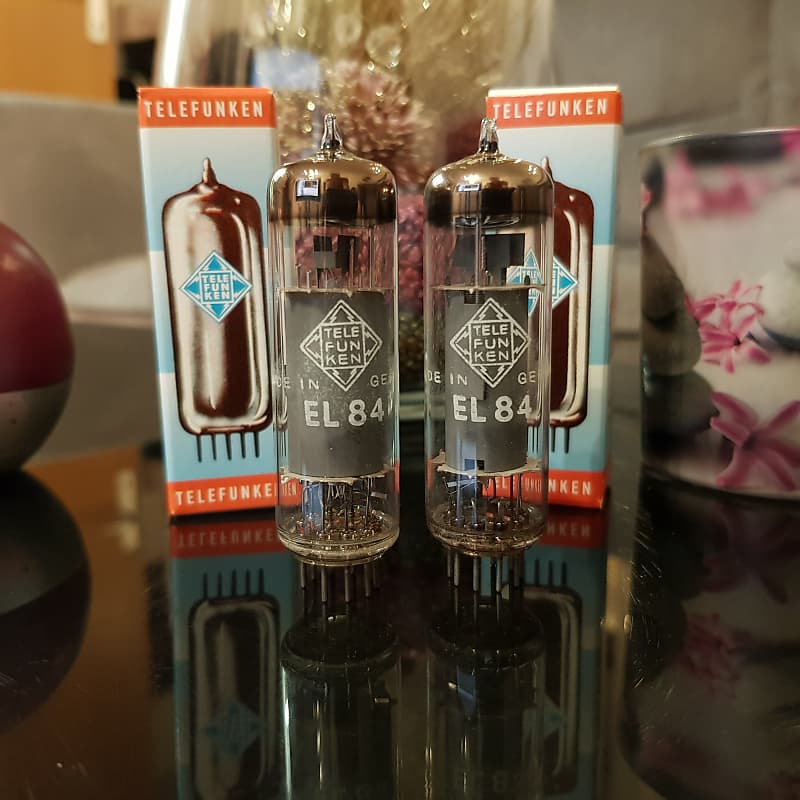 Telefunken Berlin EL84 6BQ5 same codes year 60s matched pair | Reverb