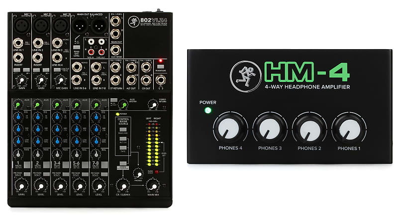 Mackie 802VLZ4 8-channel Analog Mixer Bundle with Mackie HM-4 | Reverb