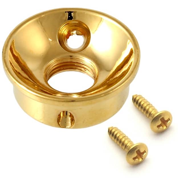 Modern Screw-In Style Retrofit Jack Mount for Tele-Gold | Reverb