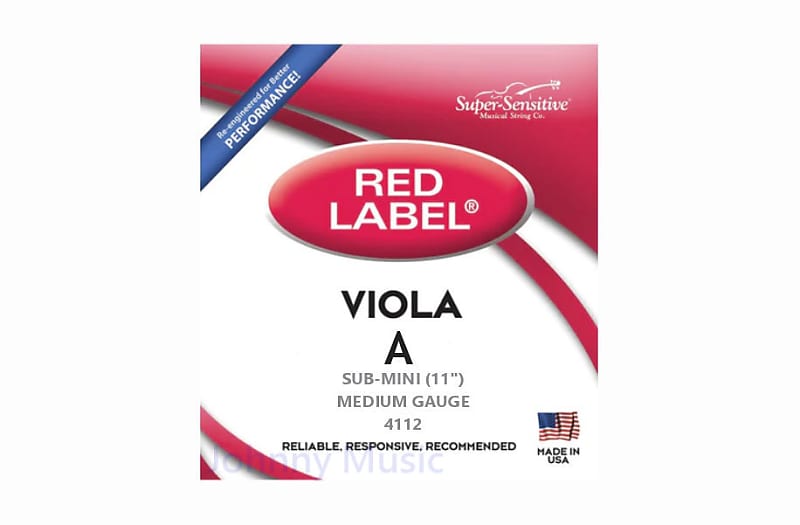Red Label Super-Sensitive Viola SINGLE A 11" Sub-Mini - | Reverb