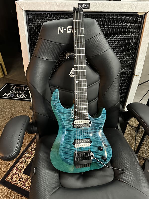 Kiesel Osiris 7 - Deep Aqua Flamed | Reverb