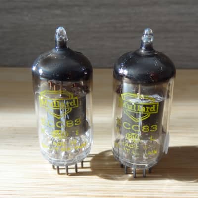 Perfect super rare 1963 MULLARD ecc83 12AX7 matched pair | Reverb