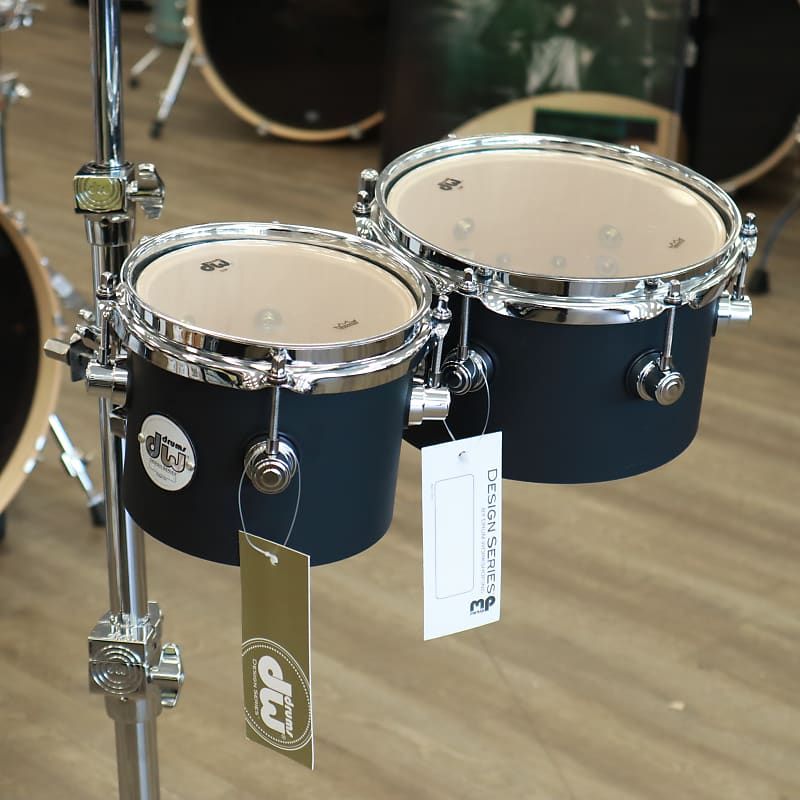 Used DW Design Series Concert Tom Set 6" & 8" w/ Mount | Reverb