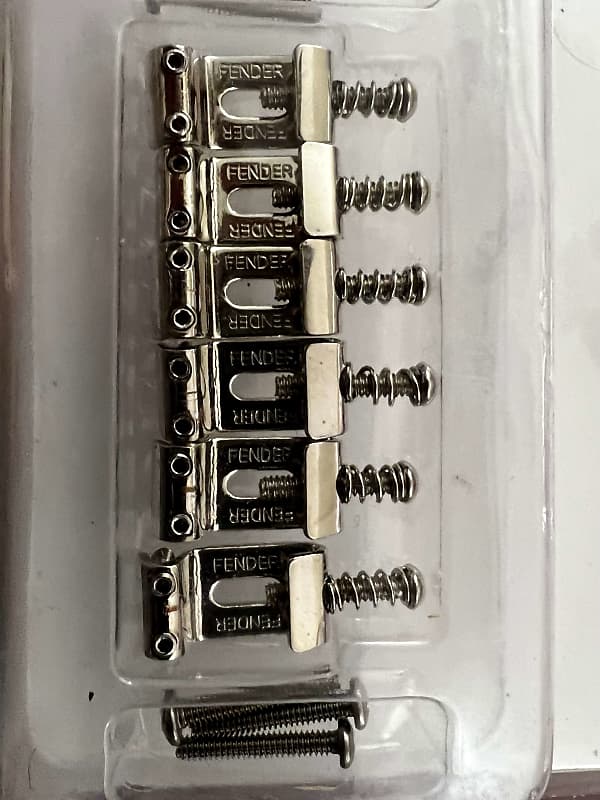 Fender Stratocaster Saddles (6) | Reverb