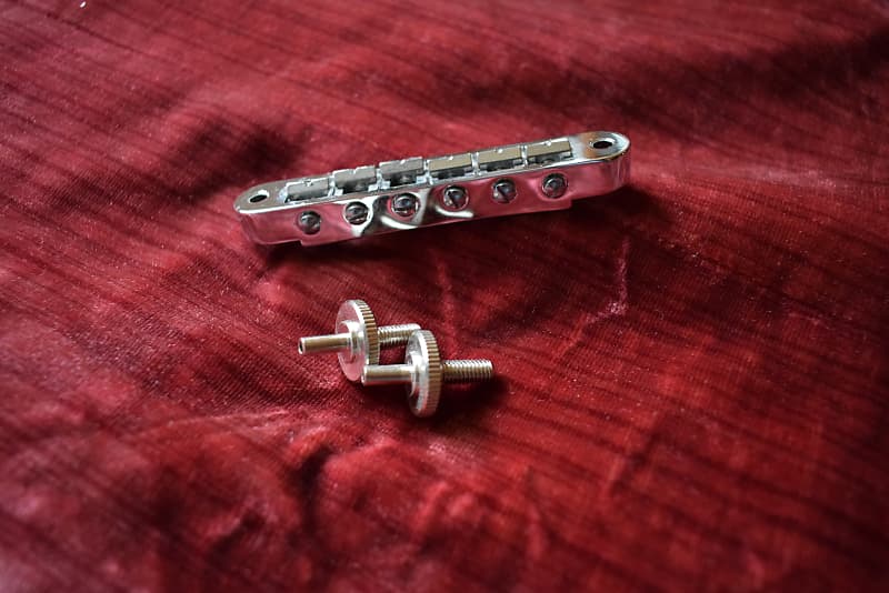 Gibson Les Paul Chrome Nashville TOM Bridge W/ posts | Reverb