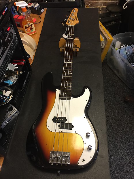 90's Crate Electra Sunburst 4 String Bass | Reverb