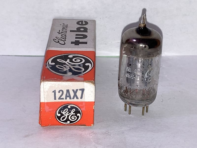 1960 GE 12AX7 ECC83 Long Plate Tube, Tested, NOS/NIB | Reverb