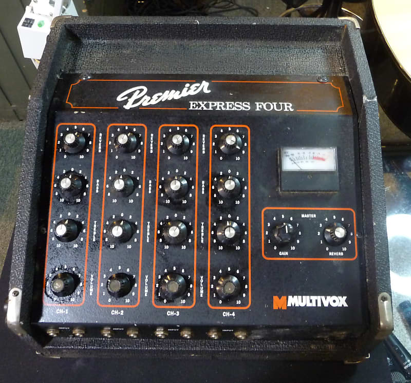 Multivox PREMIER EXPRESS FOUR Vintage Black | Reverb