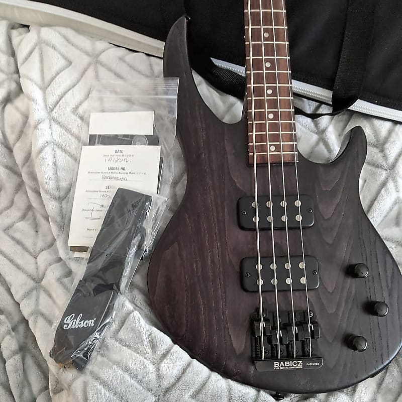Gibson EB Bass T 2018 - Trans Black | Reverb