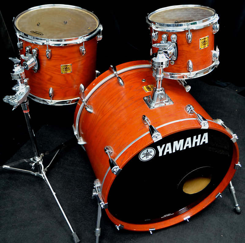 Yamaha 22/10/14" Oak Custom Drum Set - Matte Sedona Red | Reverb