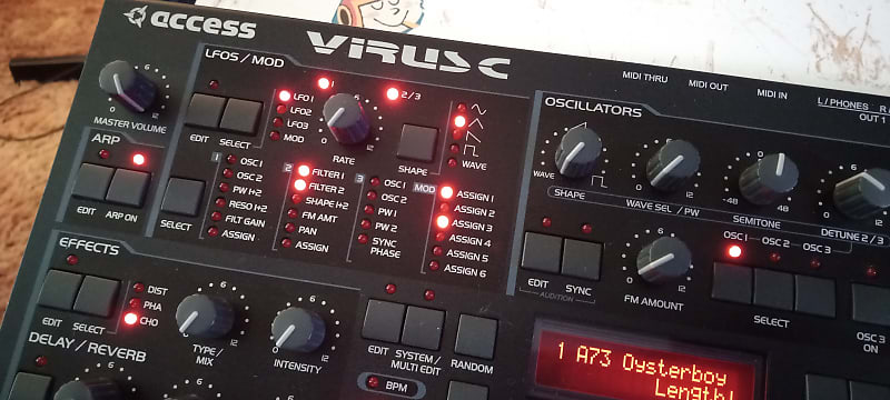 Access Virus C Desktop Synthesizer w/ Rack Ears | Reverb