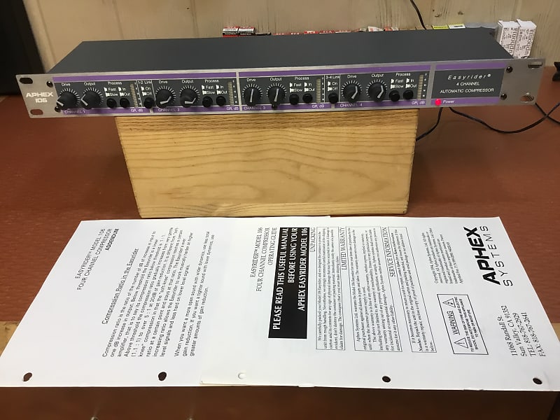 Aphex 106 Easyrider quad compressor 1995 | Reverb