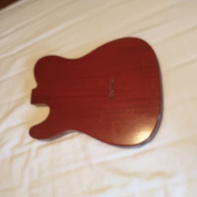 Musikraft Fender Telecaster Body- Flamed Red Top -Reliced | Reverb