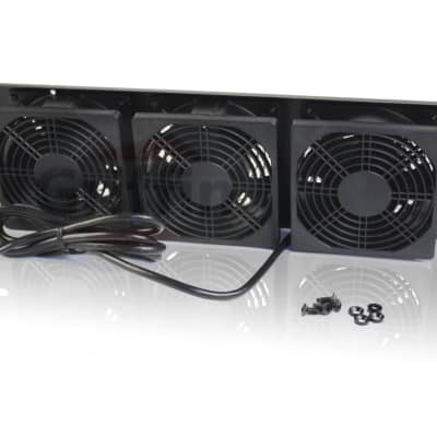 GRIFFIN Rackmount Exhaust Fan (4 PACK)| 3U Ultra-Quiet Triple | Reverb