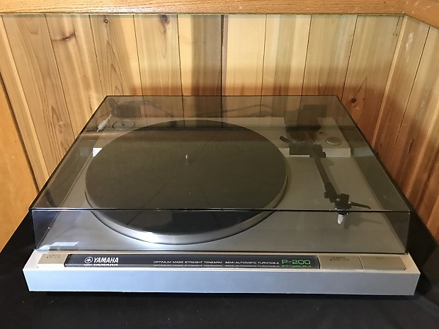Yamaha YP-200 Silver belt drive semi-automatic turntable | Reverb