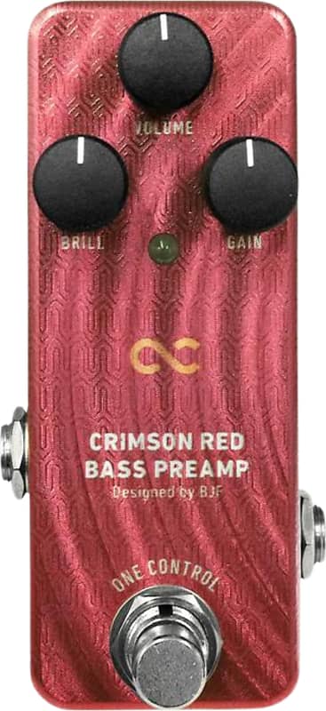 One Control Crimson Red Preamp Bass Effects Pedal | Reverb