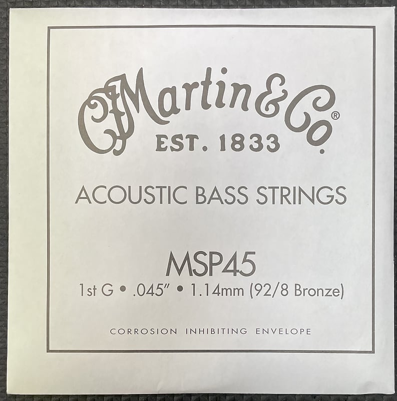 Martin MSP45 Acoustic Bass String (G .045) Open Package | Reverb