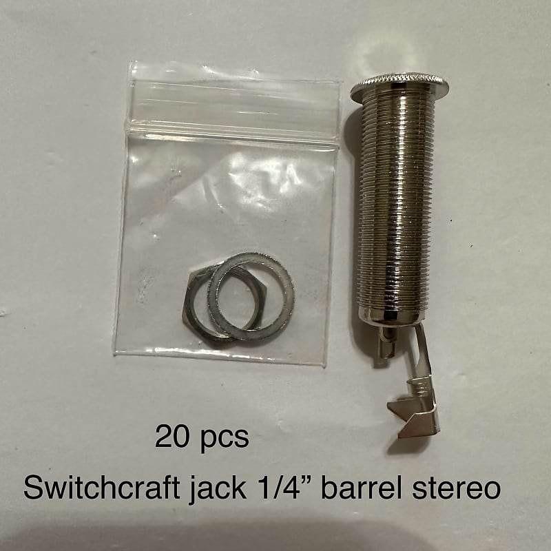 Switchcraft Output jack barrel 1/4” stereo | Reverb
