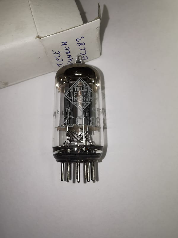 Telefunken ECC83 1960 preamp tube pair | Reverb