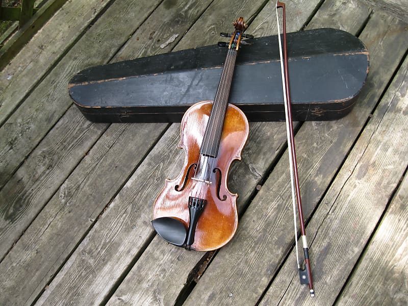Stradivarius Violin 4/4 - Conservatory + bow 1800s | Reverb
