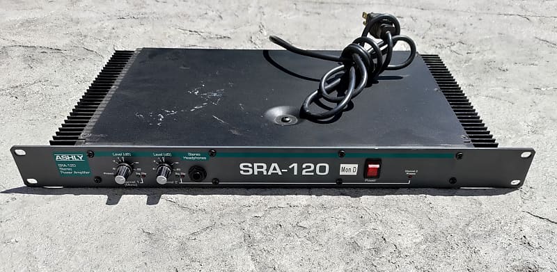 Ashly SRA-120 Stereo Power Amplifier 120W Amp Speaker Monitor | Reverb