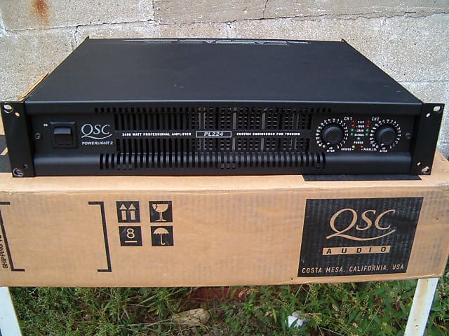 QSC PL224 power amp – needs repair – dead – use for parts | Reverb