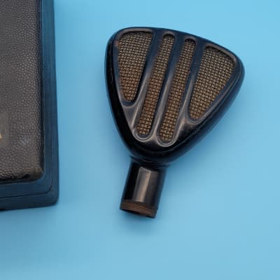 ☆Vintage 1950s Czech TESLA Cobra Crystal Microphone Desktop | Reverb