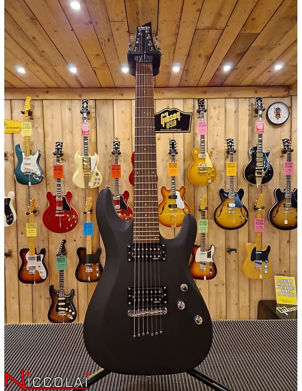 Schecter C-7 DELUXE-SBK | Reverb